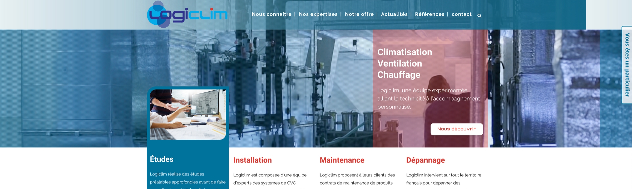 Logiclim | Nouveau site internet